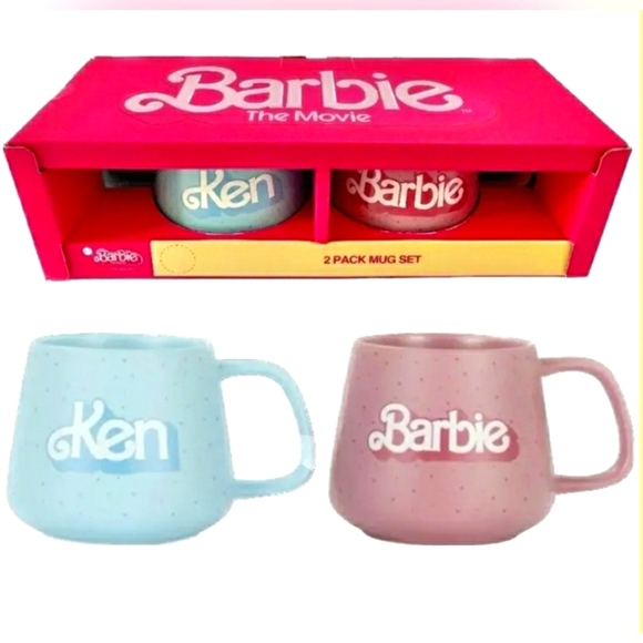 Barbie | Dining | Barbie The Movie Barbie Ken Ceramic Mugs Set Of 2 ...